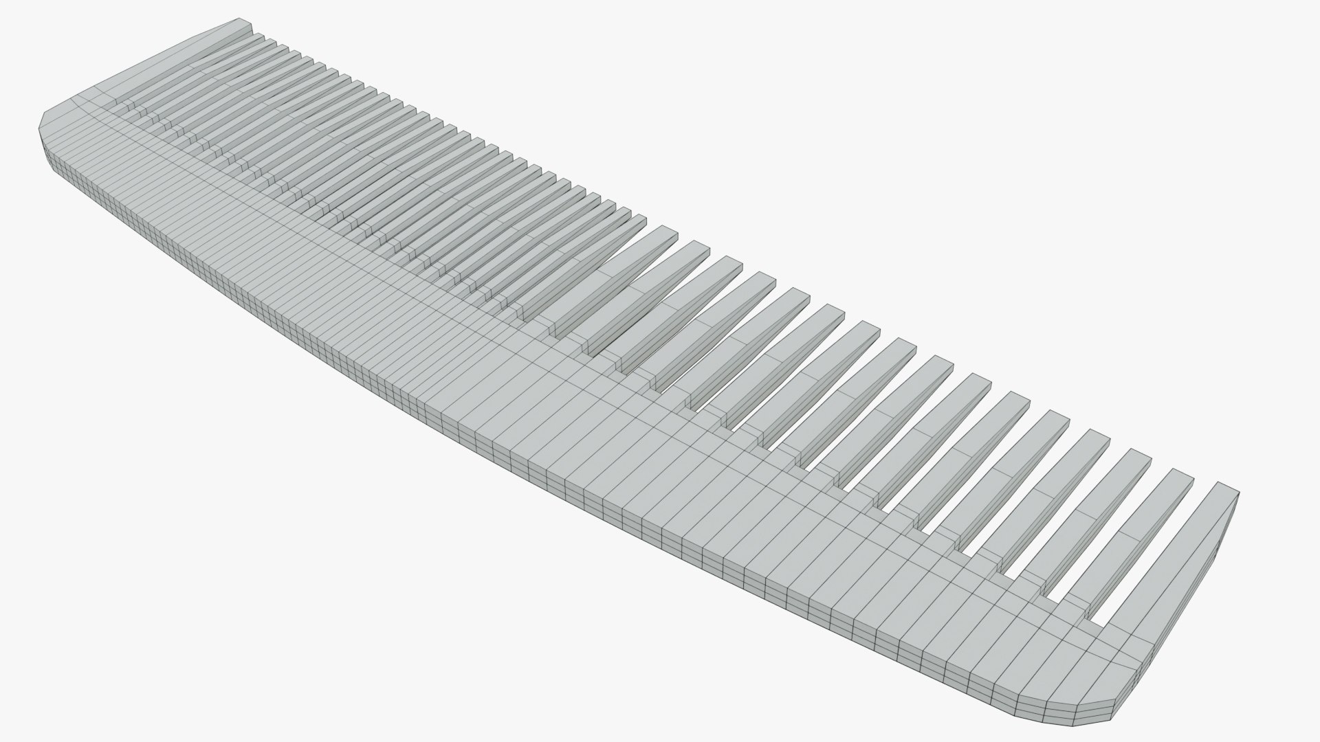 3D Plastic Pocket Comb Model - TurboSquid 1996699