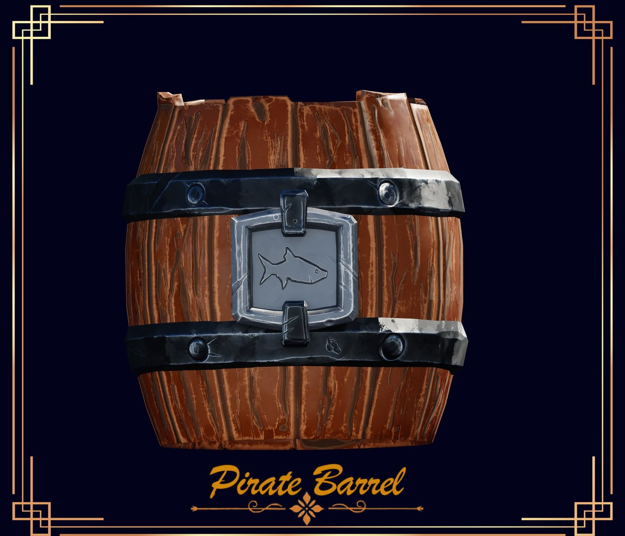 Pirate Barrel Model - TurboSquid 2208099