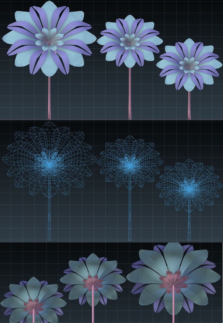 Free Pack Floral Alien Vegetation 3D Model - TurboSquid 1470488