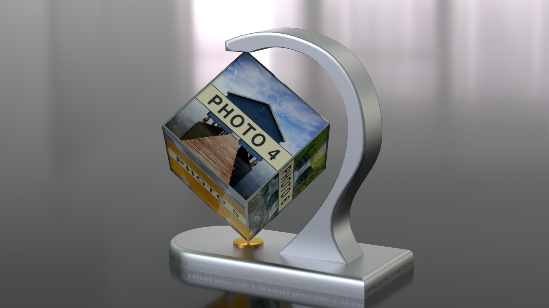 Cube Picture Frame 3d Obj
