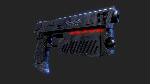 3D lawgiver judges dredd - TurboSquid 1603817