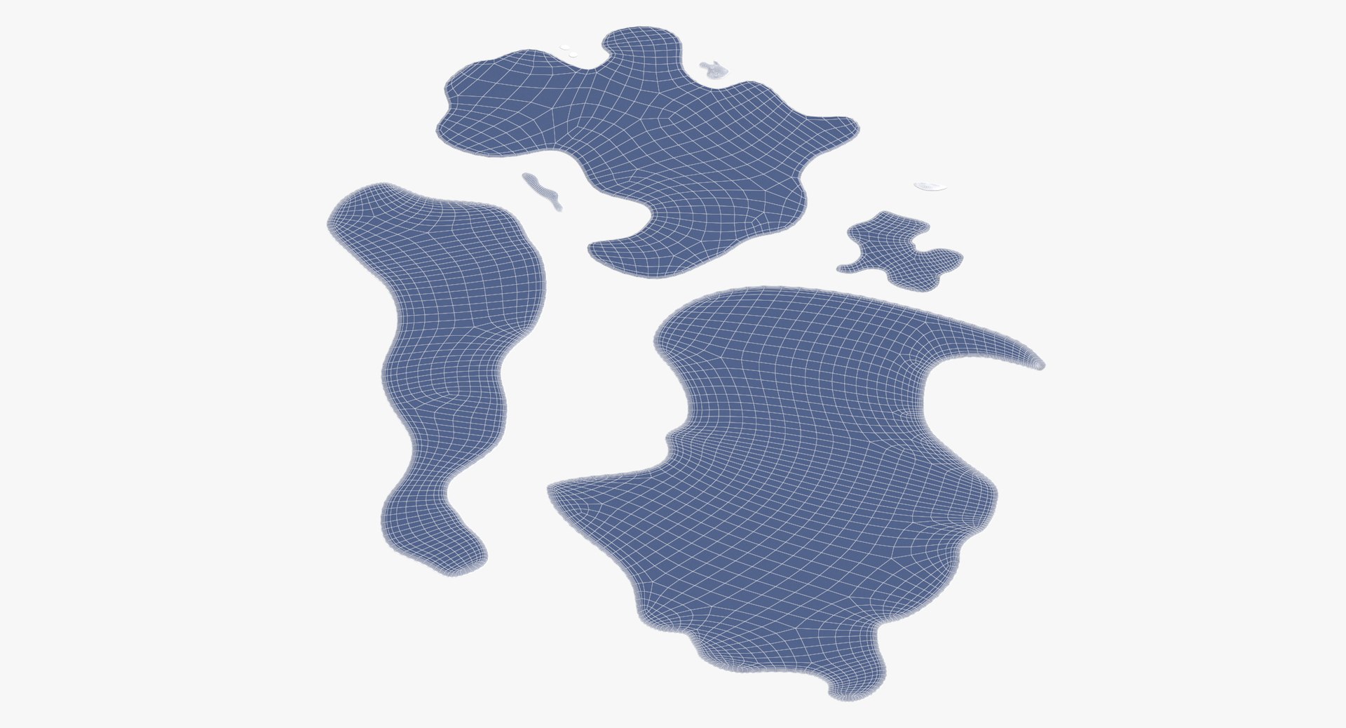 3D water puddles 03 model - TurboSquid 1303664