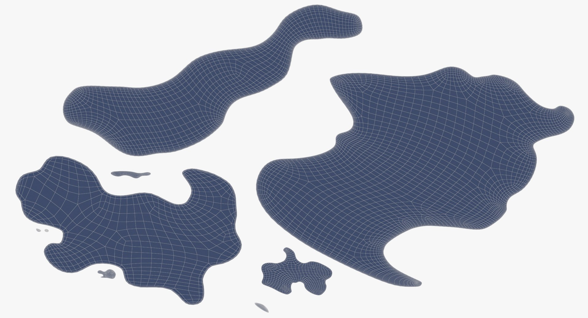 3D Water Puddles 03 Model - TurboSquid 1303664