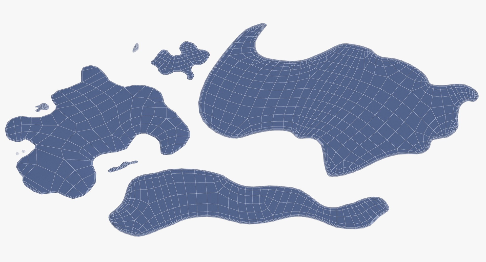 3D Water Puddles 03 Model - TurboSquid 1303664