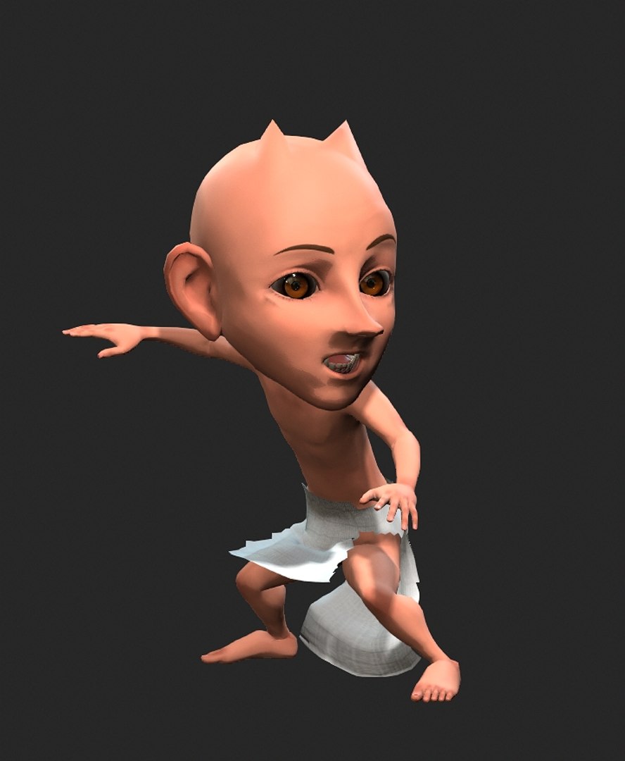 Cute Devil Cartoon 3D Model - TurboSquid 1808429