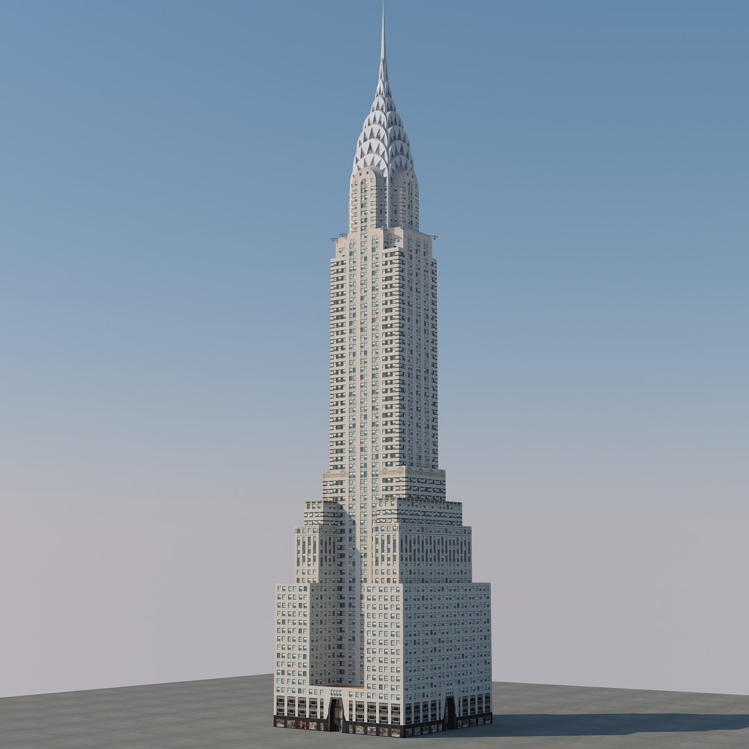 Chrysler Building 3D Model - TurboSquid 1254546