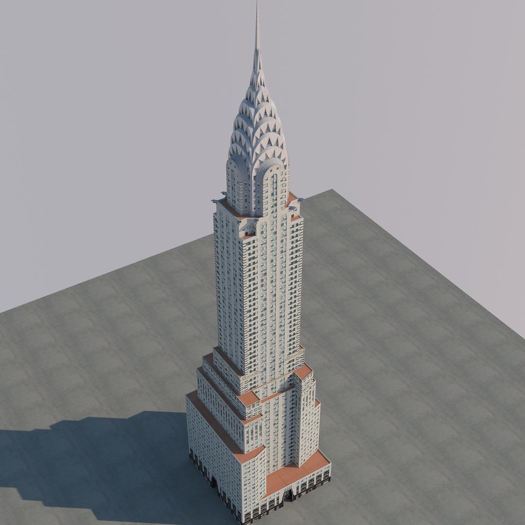Chrysler building 3D model - TurboSquid 1254546