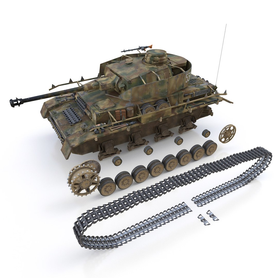 3D german panzer 4 ausf - TurboSquid 1423497
