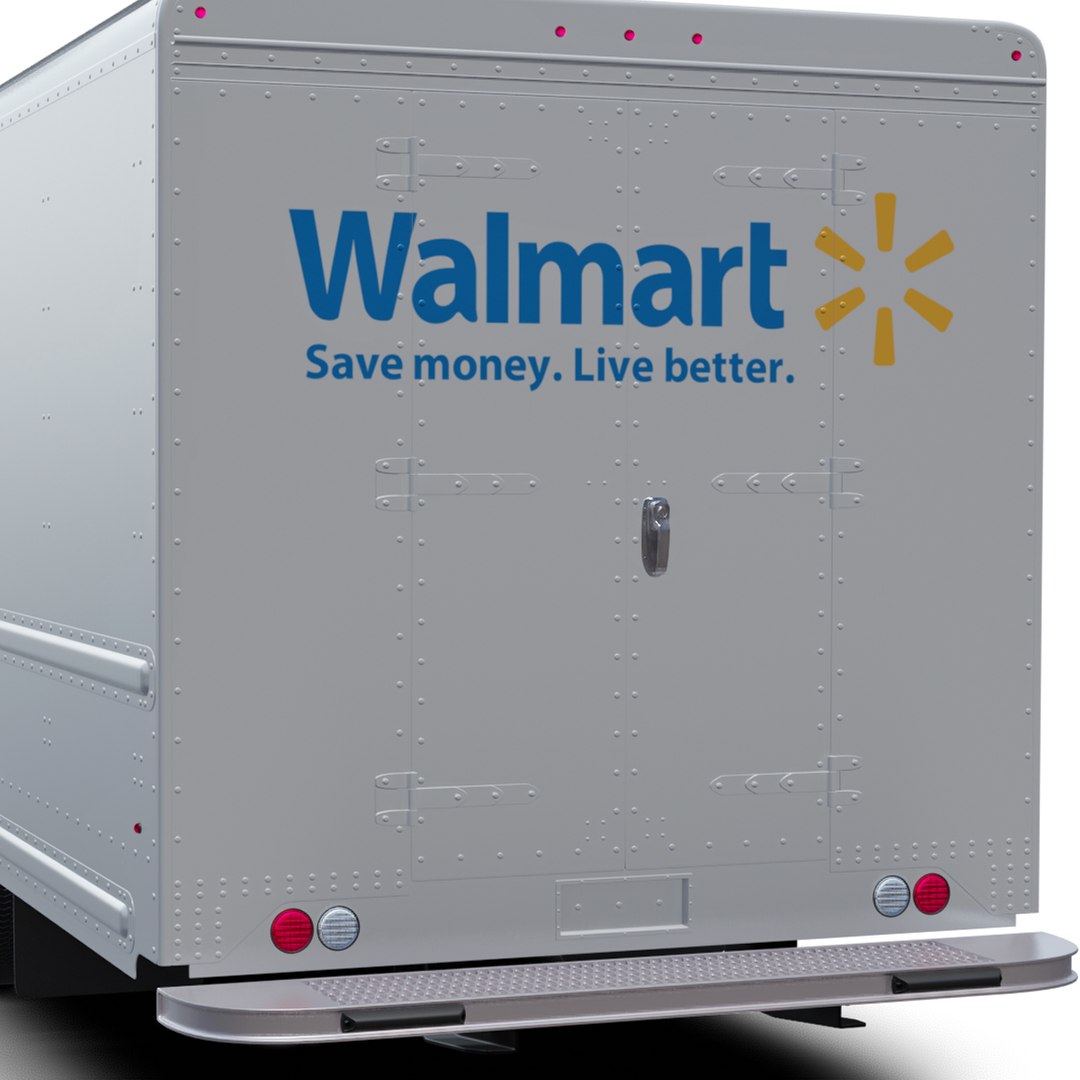3D Model Walmart Delivery Step Van - TurboSquid 1411026