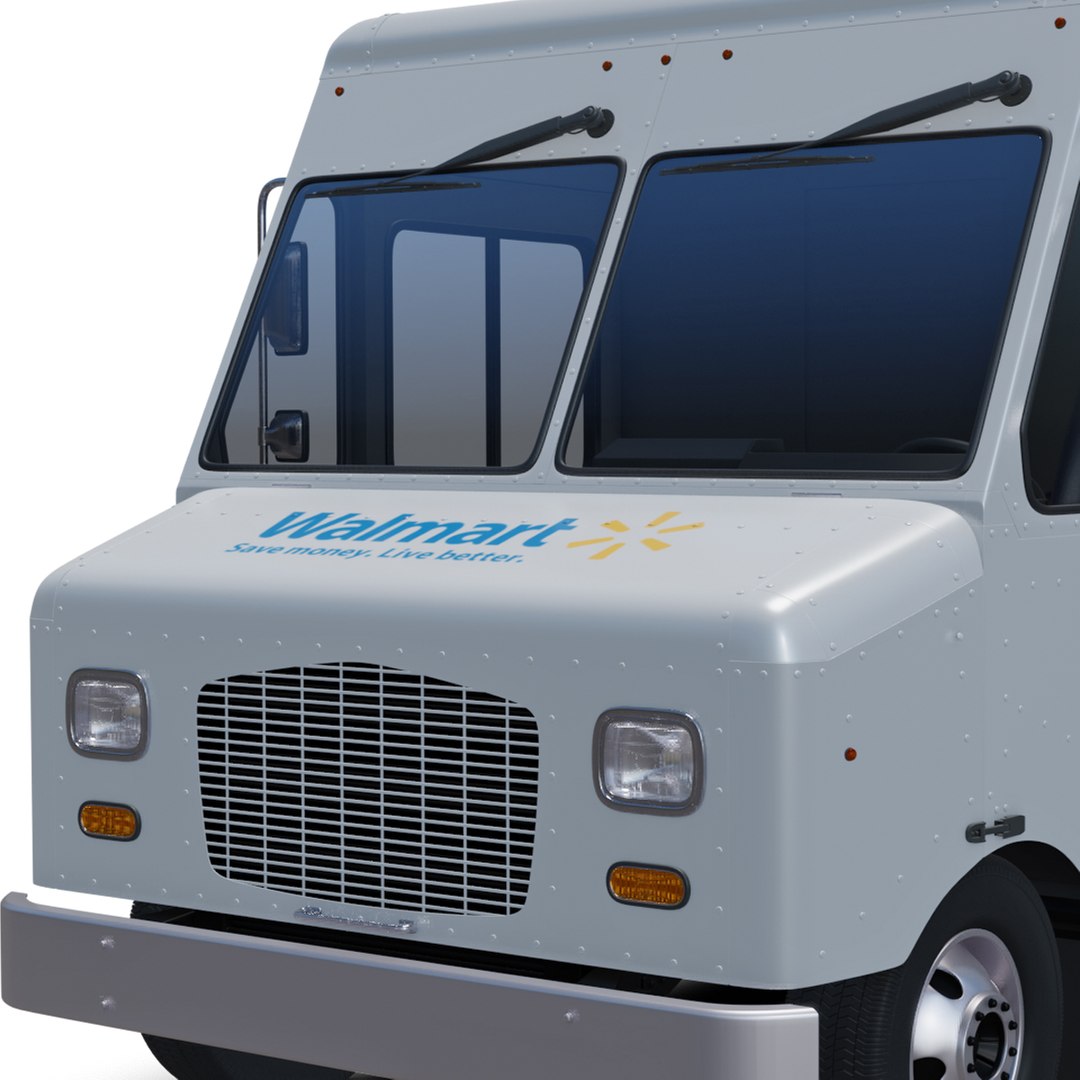 3D Model Walmart Delivery Step Van - TurboSquid 1411026