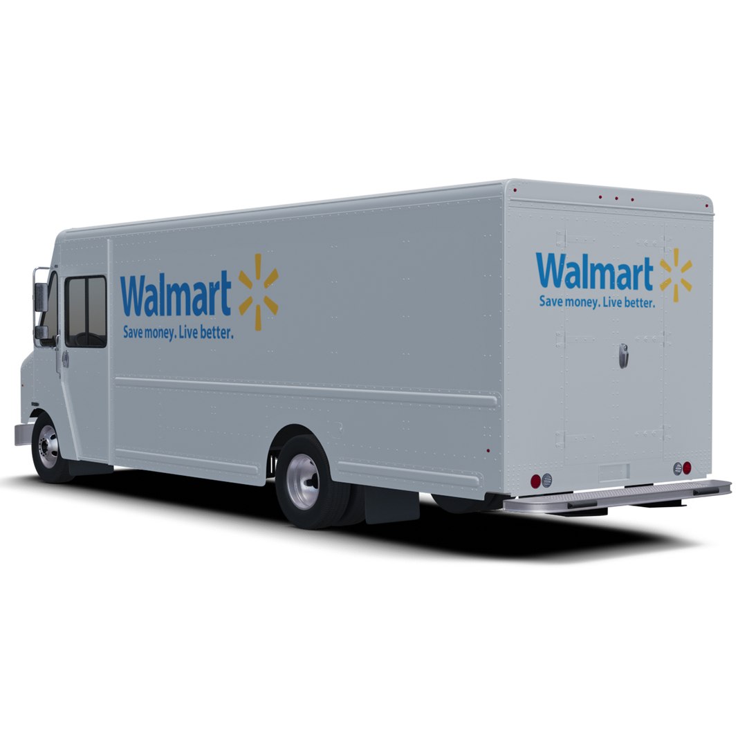 3D Model Walmart Delivery Step Van - TurboSquid 1411026