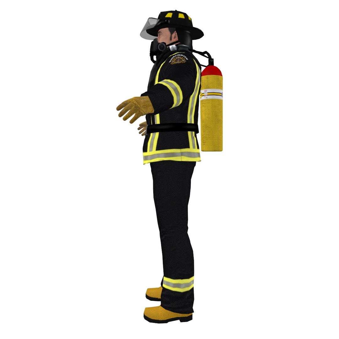 3d Max Fireman Ready