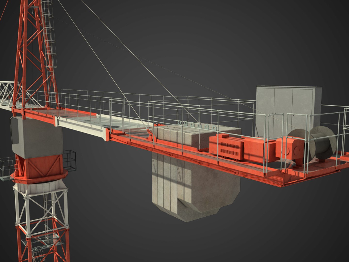 3d Model Tower Crane