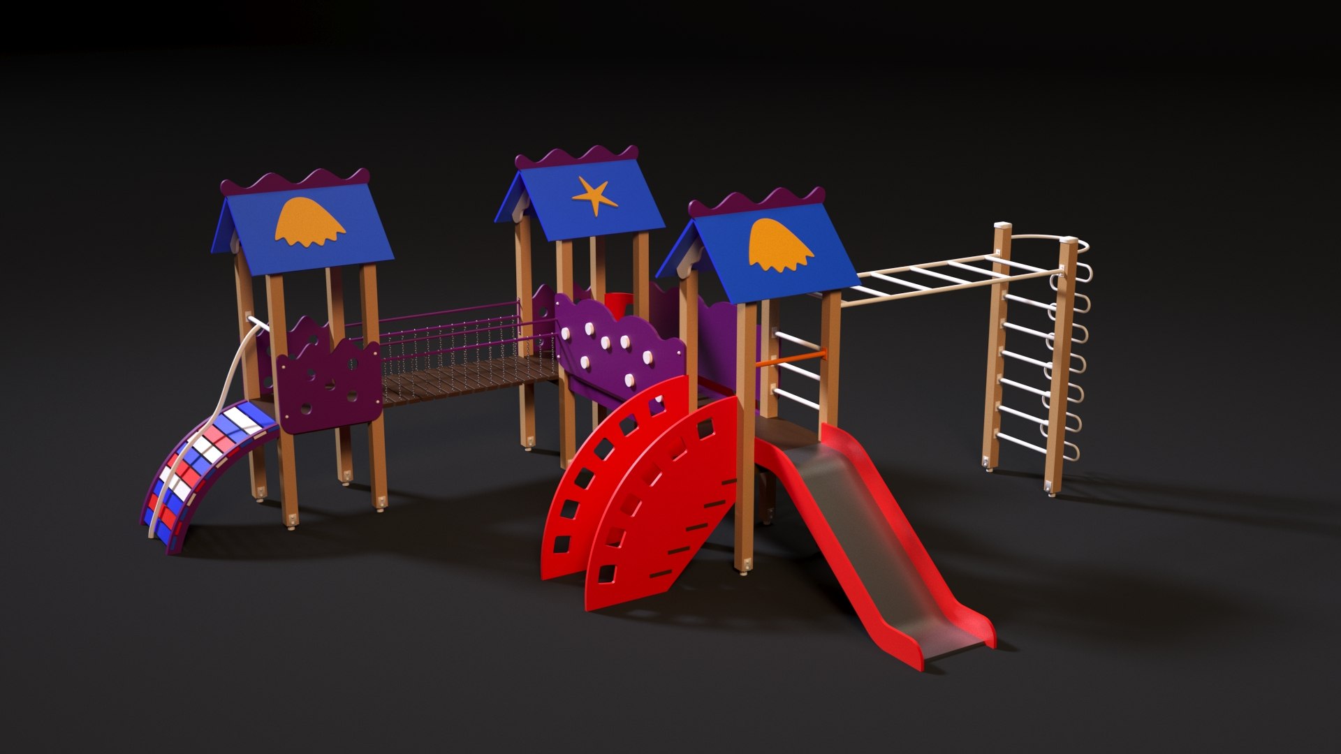 Childrens Play Complex 3D Model - TurboSquid 1777636
