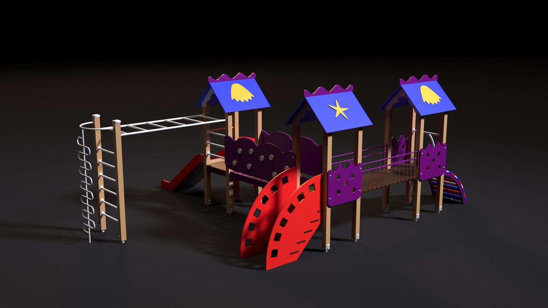 Childrens Play Complex 3D Model - TurboSquid 1777636