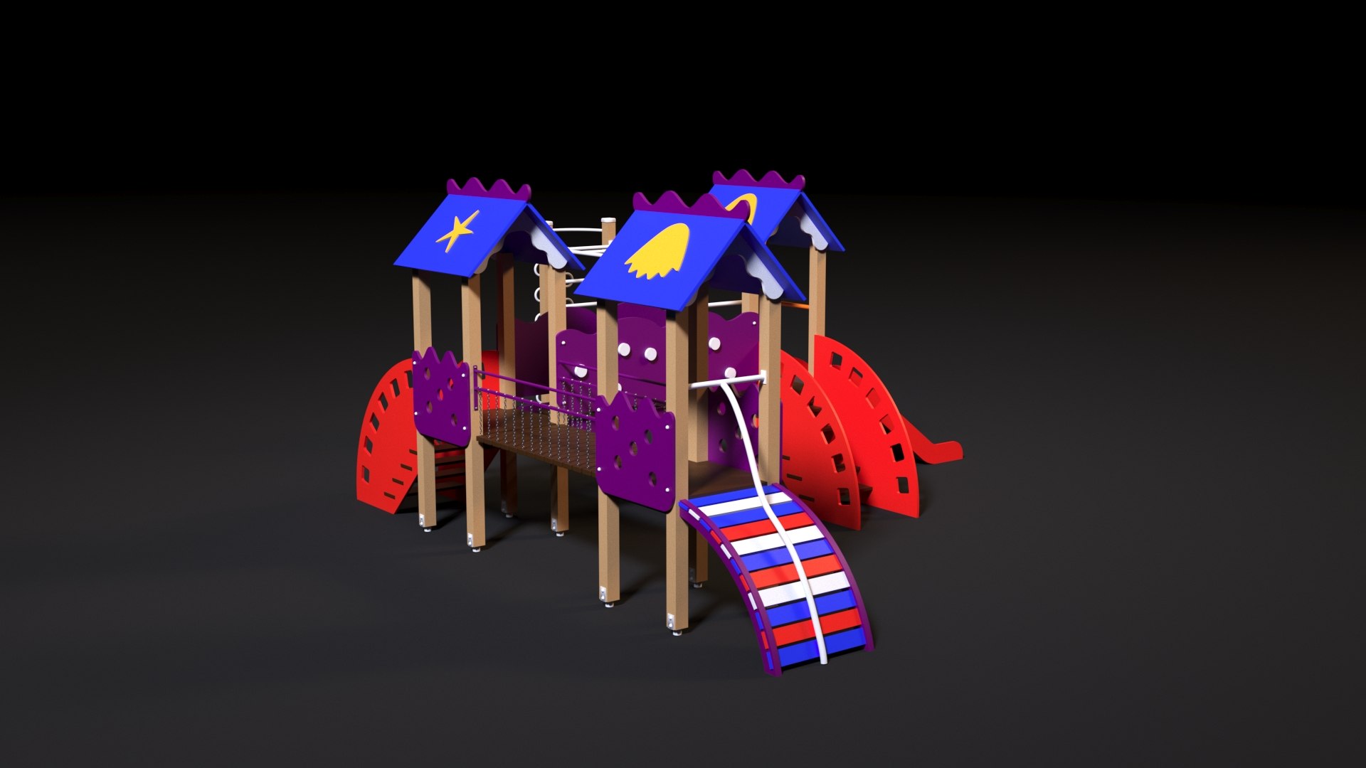 Childrens Play Complex 3D Model - TurboSquid 1777636