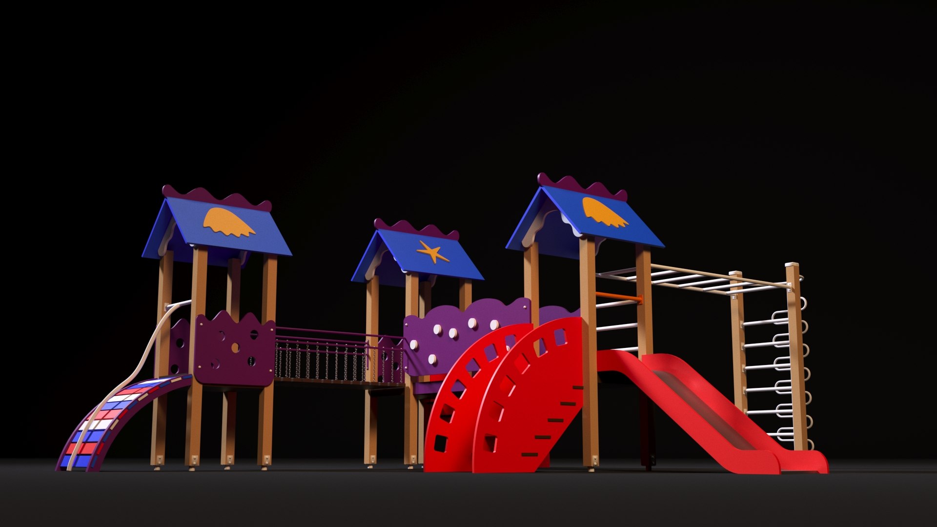 Childrens Play Complex 3D Model - TurboSquid 1777636
