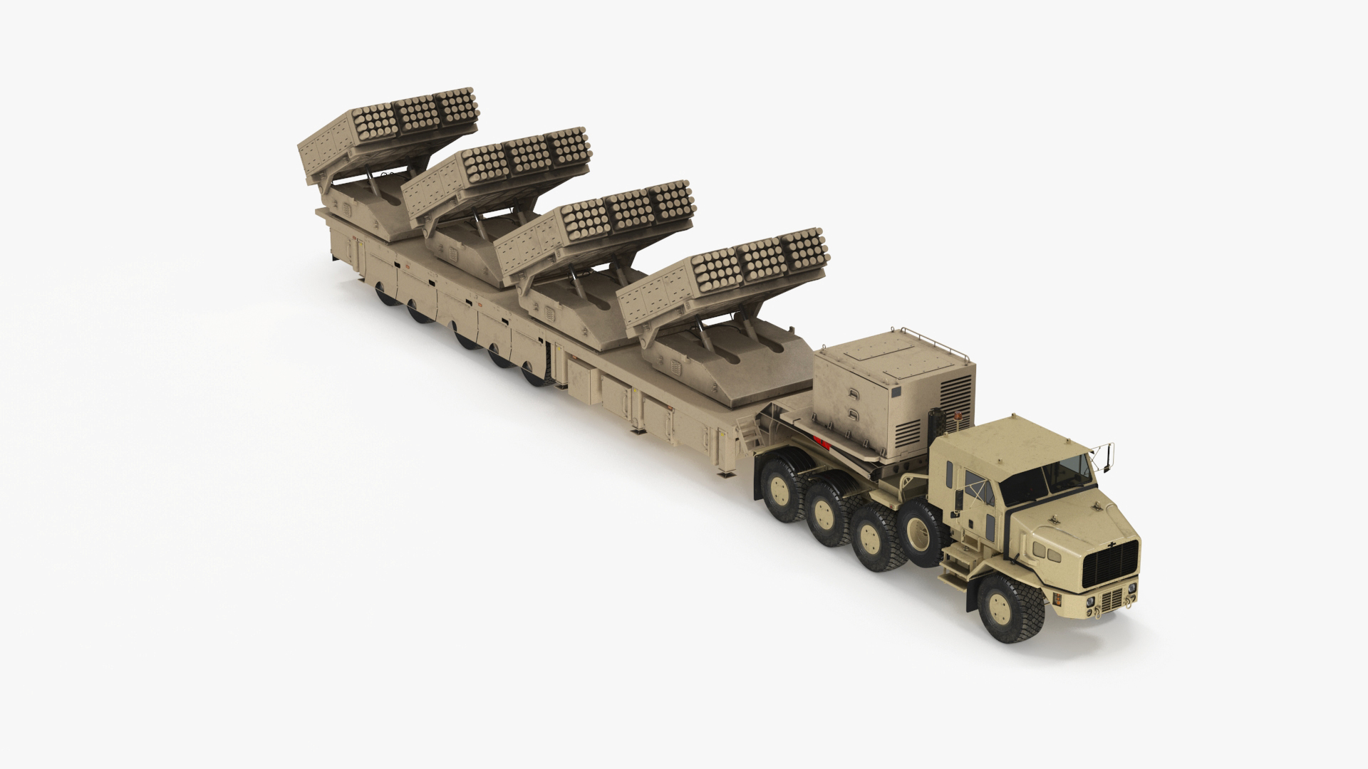 Rocket Launch System Jobaria With Oshkosh Transporter Sand Rigged For ...