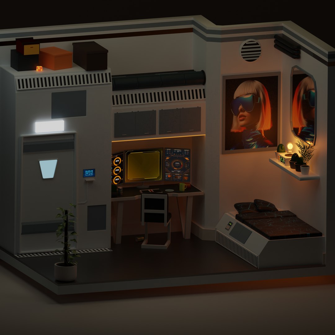 Space Room Model - TurboSquid 2141621