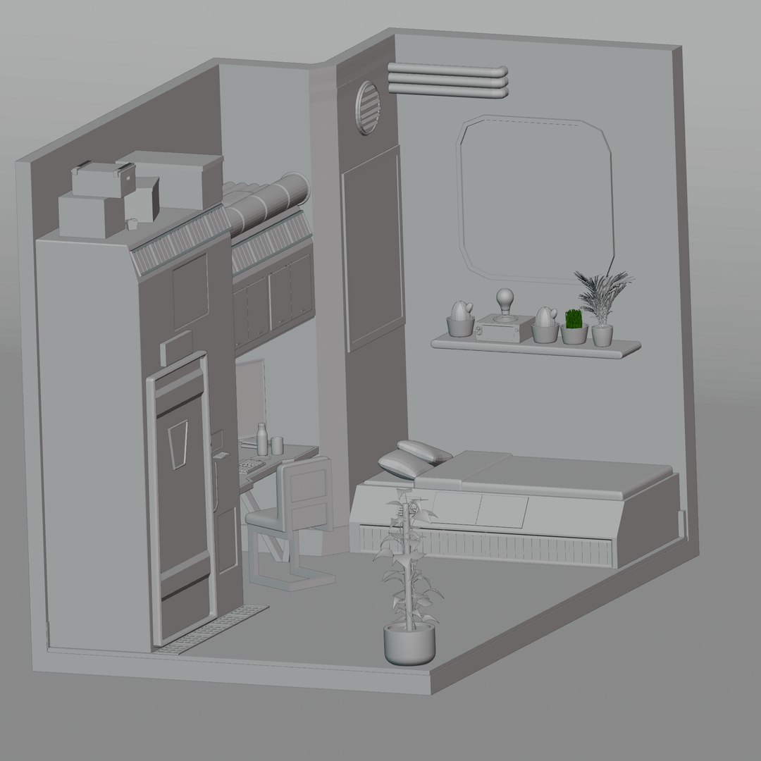 Space Room Model - TurboSquid 2141621