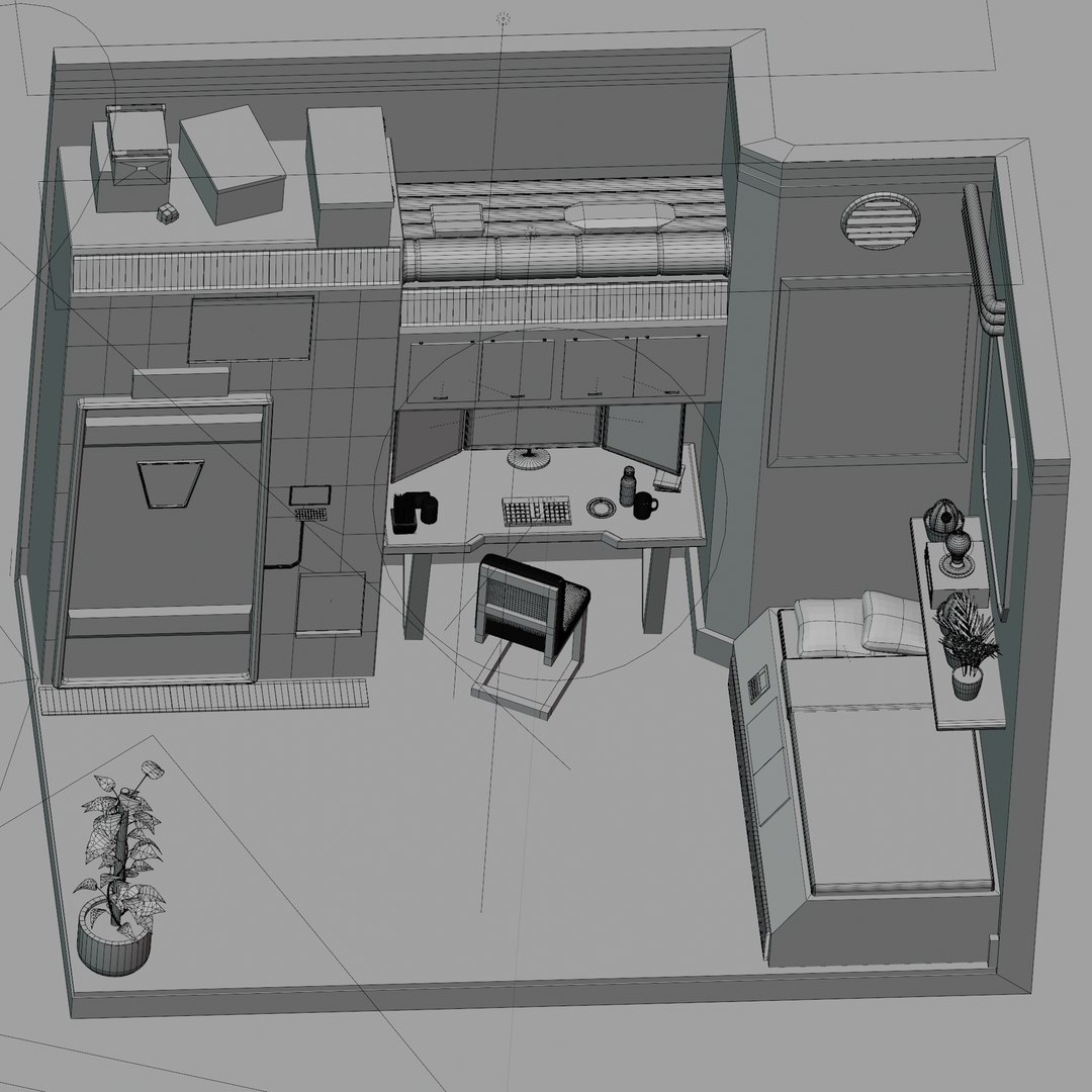 Space Room Model - TurboSquid 2141621