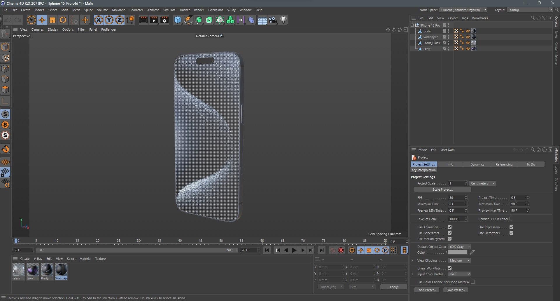 3D Apple iPhone 15 Pro Blue Titanium - TurboSquid 2131774