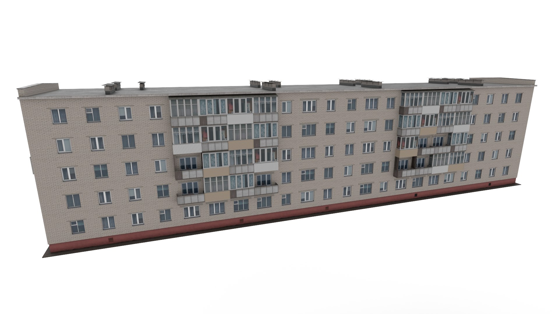 3D Model Russian Typical Residental House - TurboSquid 2153463