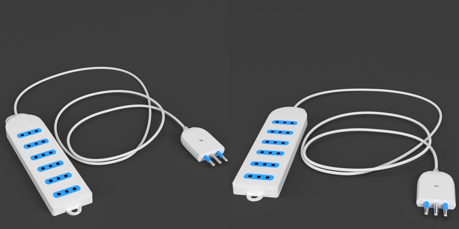 Italian Power Strip Type 3d Max