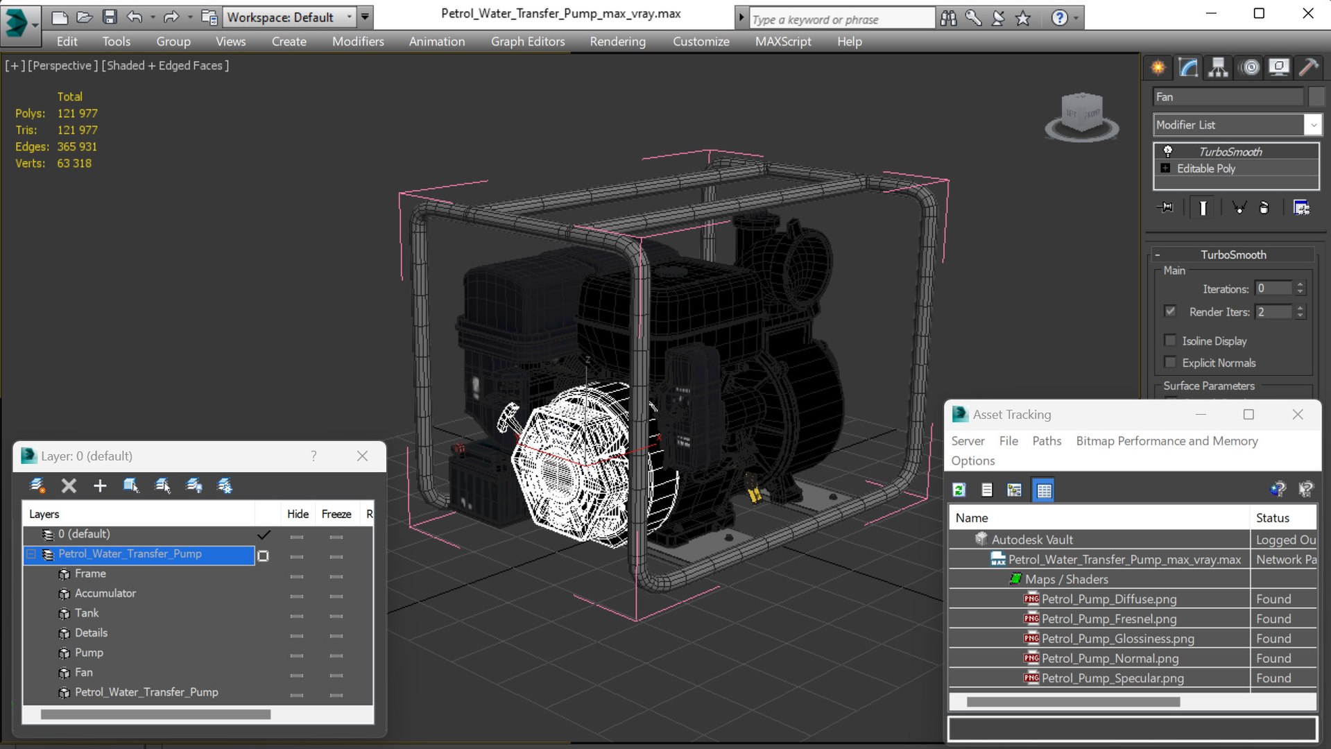 Petrol Water Transfer Pump 3D Model - TurboSquid 2237761