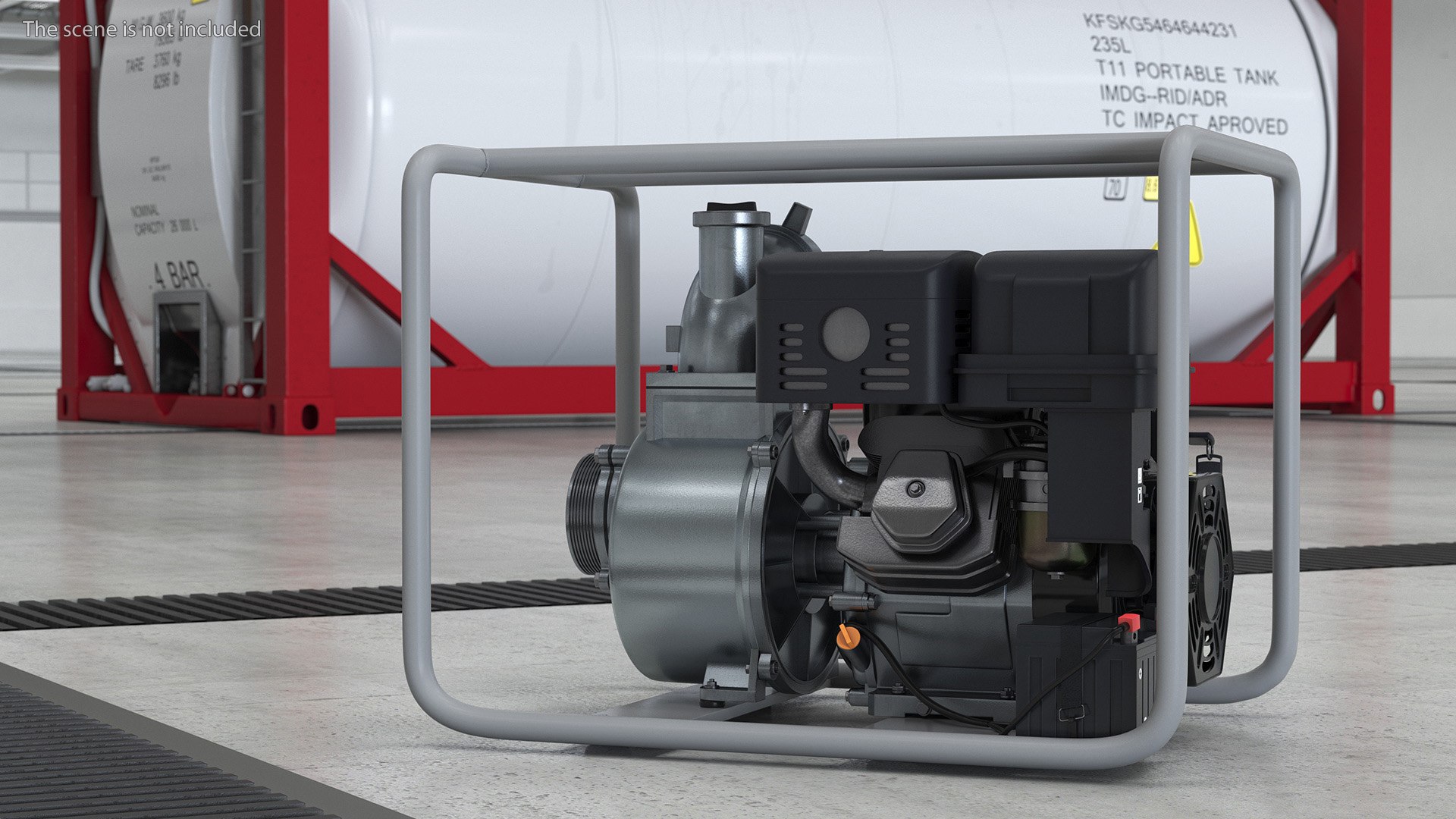 Petrol Water Transfer Pump 3D Model - TurboSquid 2237761