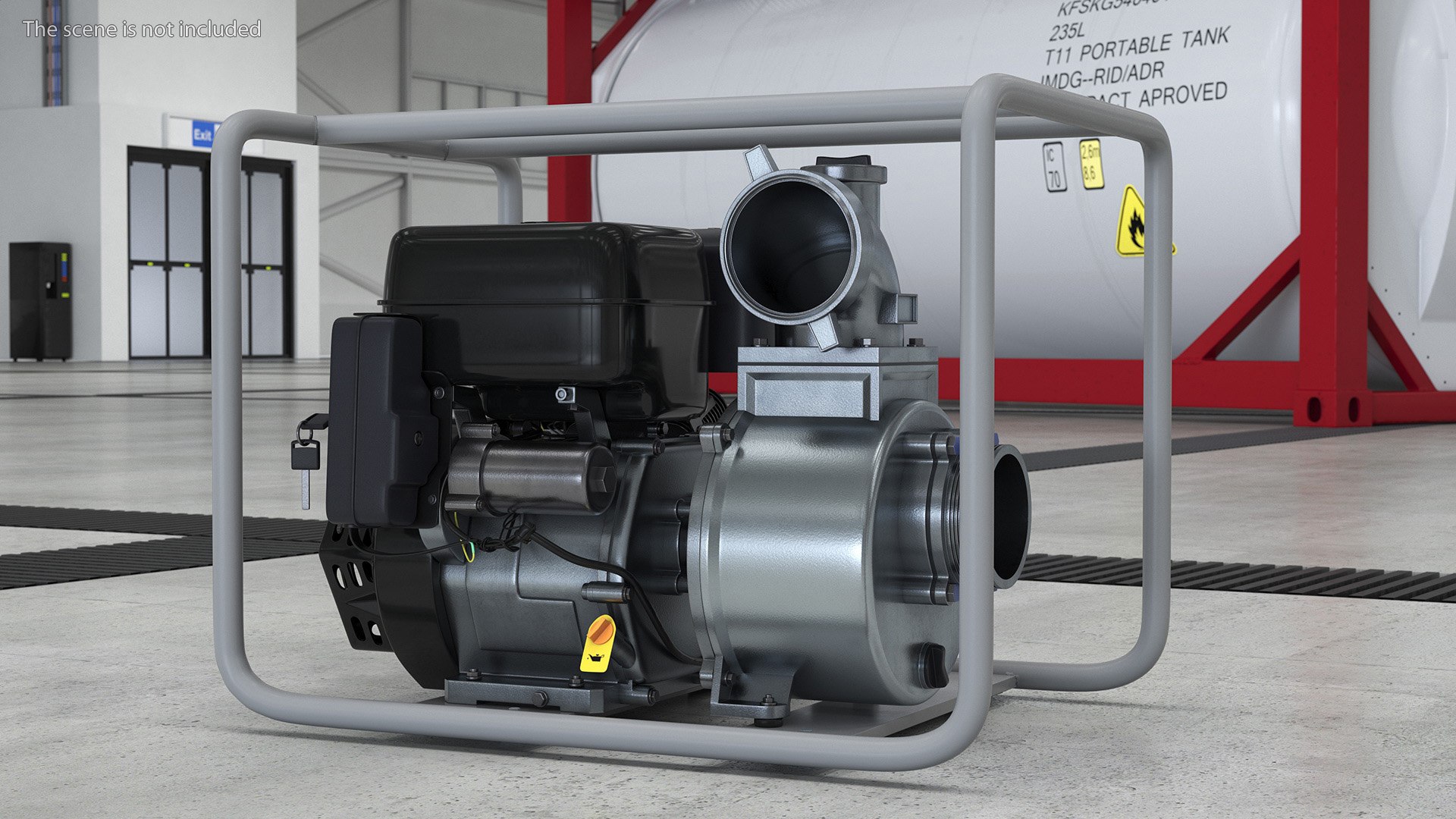 Petrol Water Transfer Pump 3D Model - TurboSquid 2237761