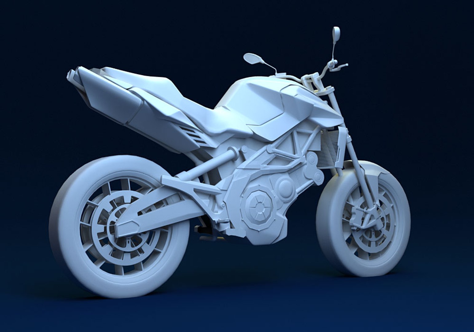 Aprilia Sl 750 Shiver 3d Model