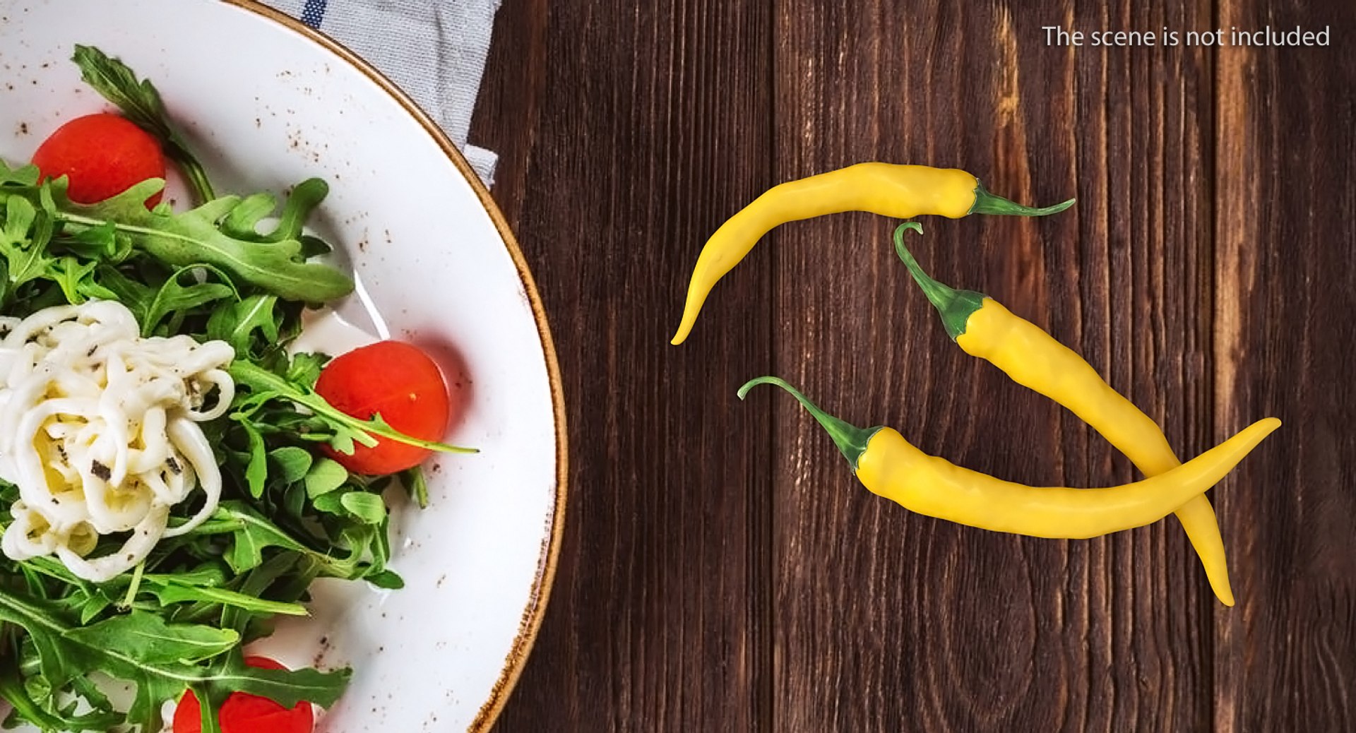 3D Chili Peppers Set Yellow Model - TurboSquid 1312743