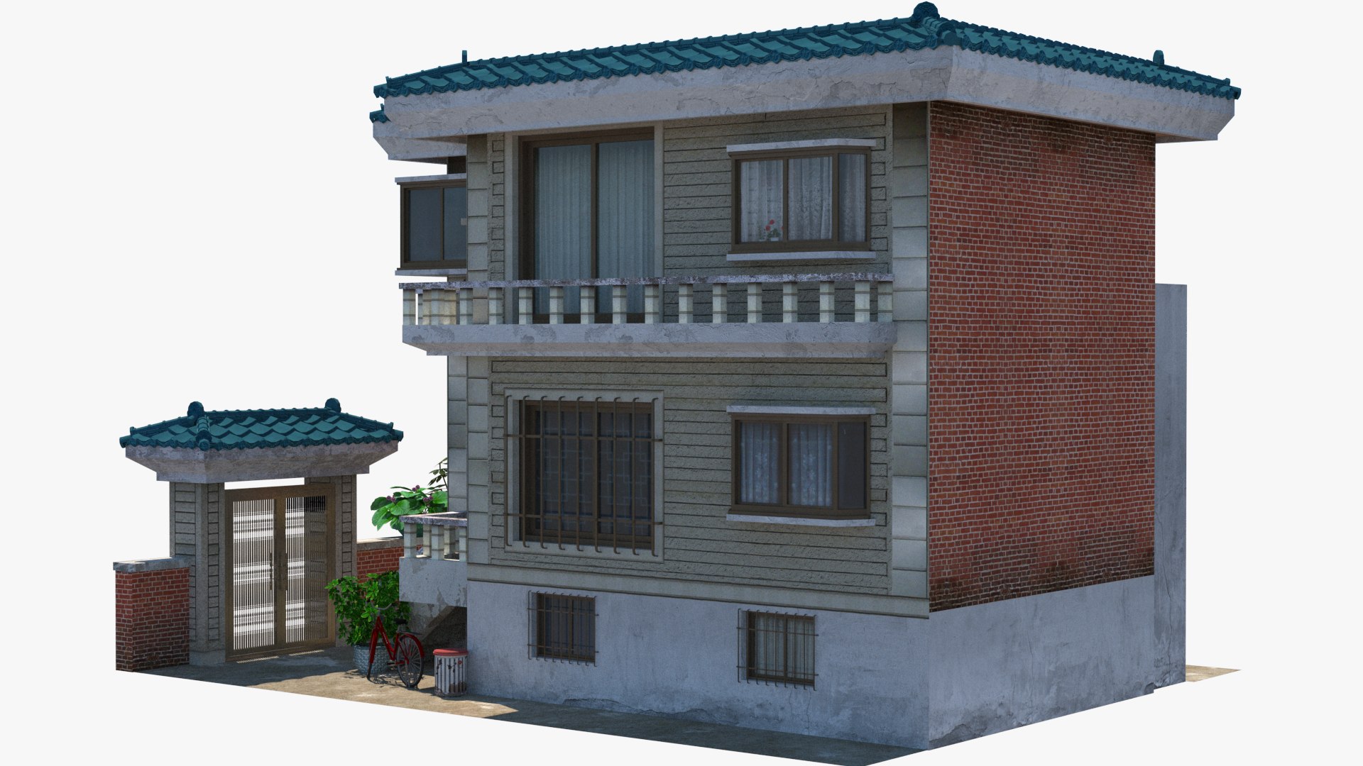 3D Guam-gil Townhouse PBR Conversion - TurboSquid 2343531