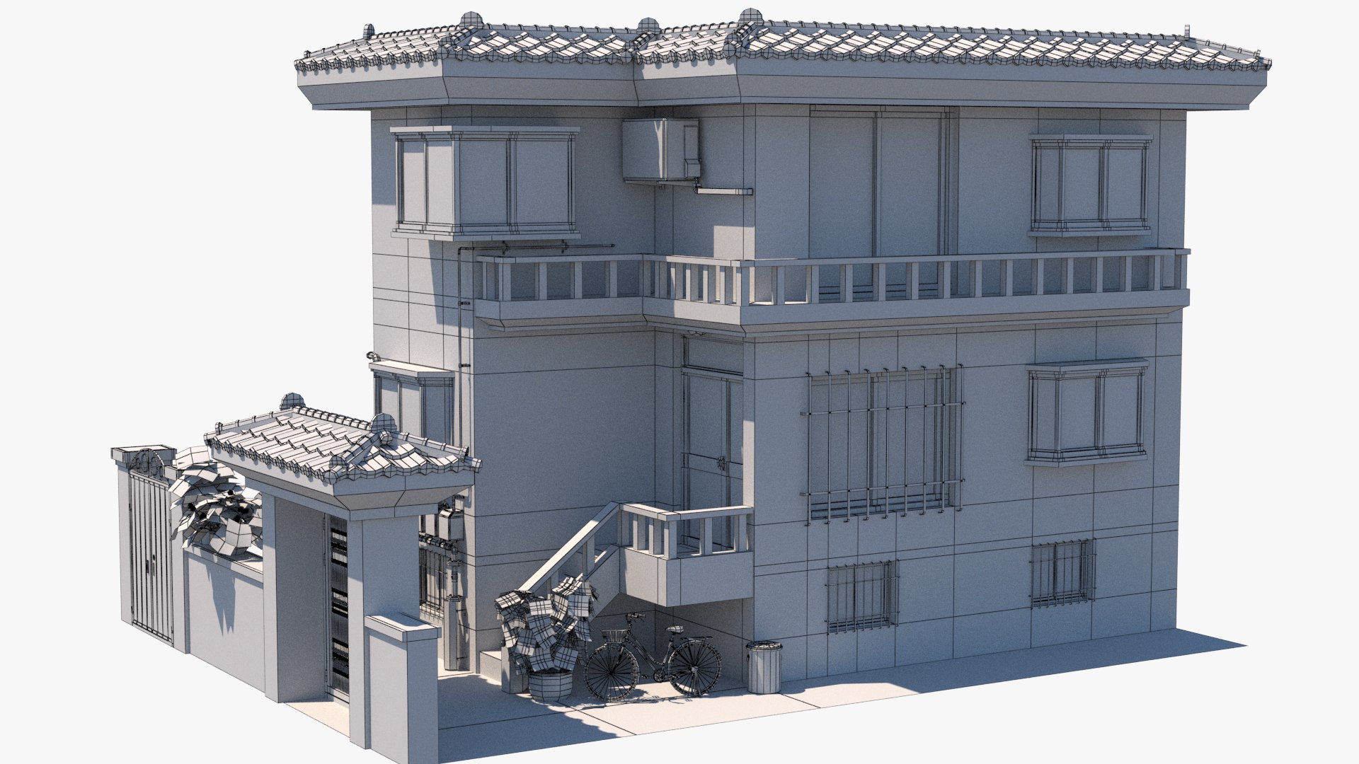 3D Guam-gil Townhouse PBR Conversion - TurboSquid 2343531