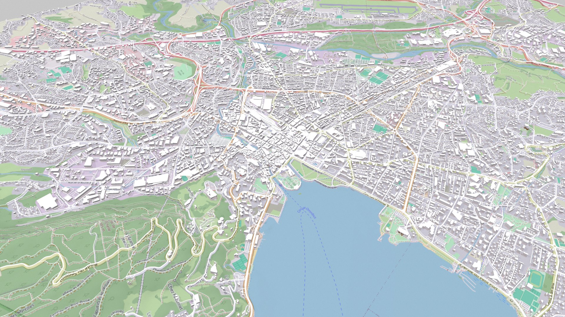 Cityscape Annecy France 3D - TurboSquid 2187395