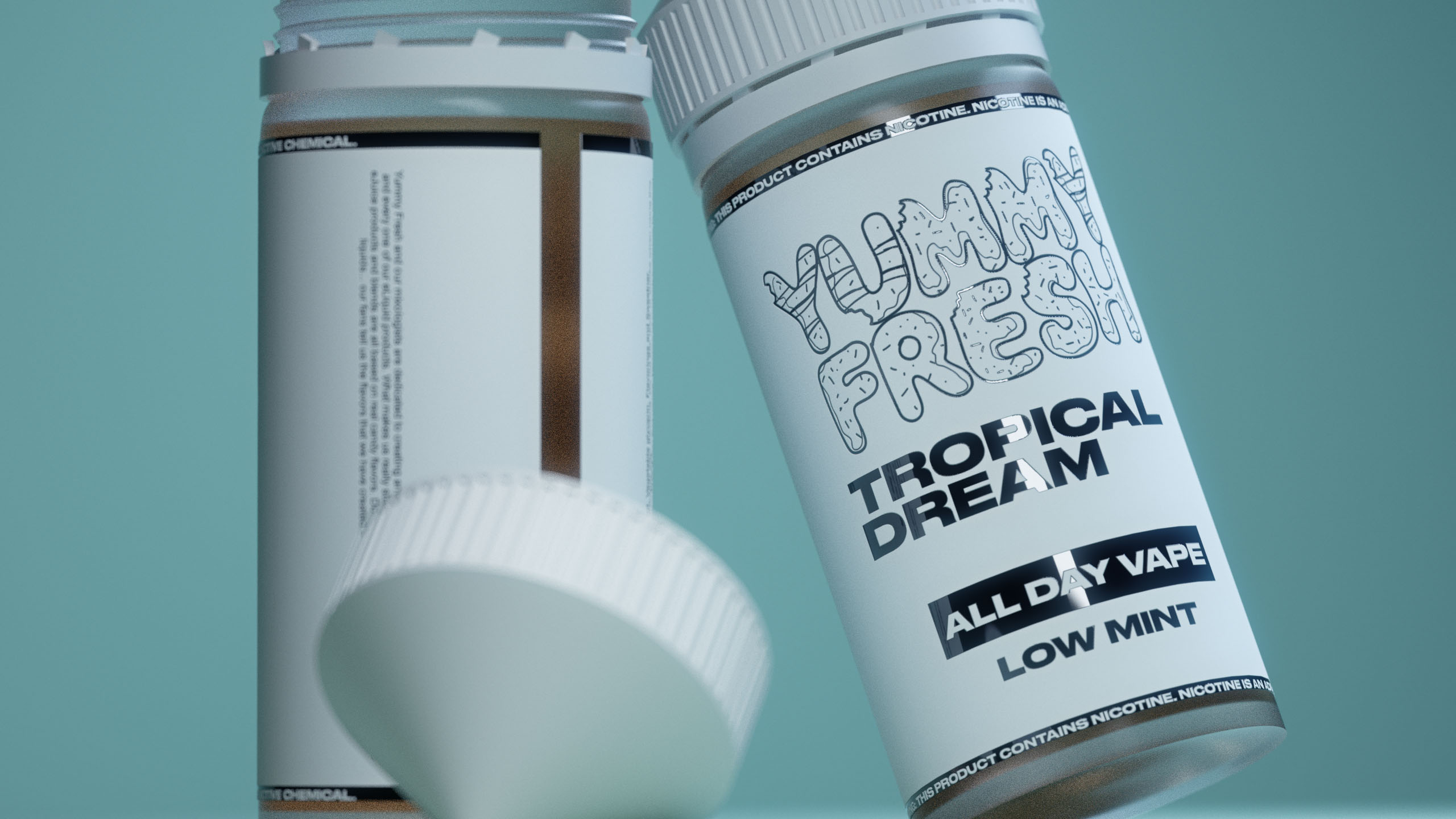 3D e-juice container bottle model - TurboSquid 1628919