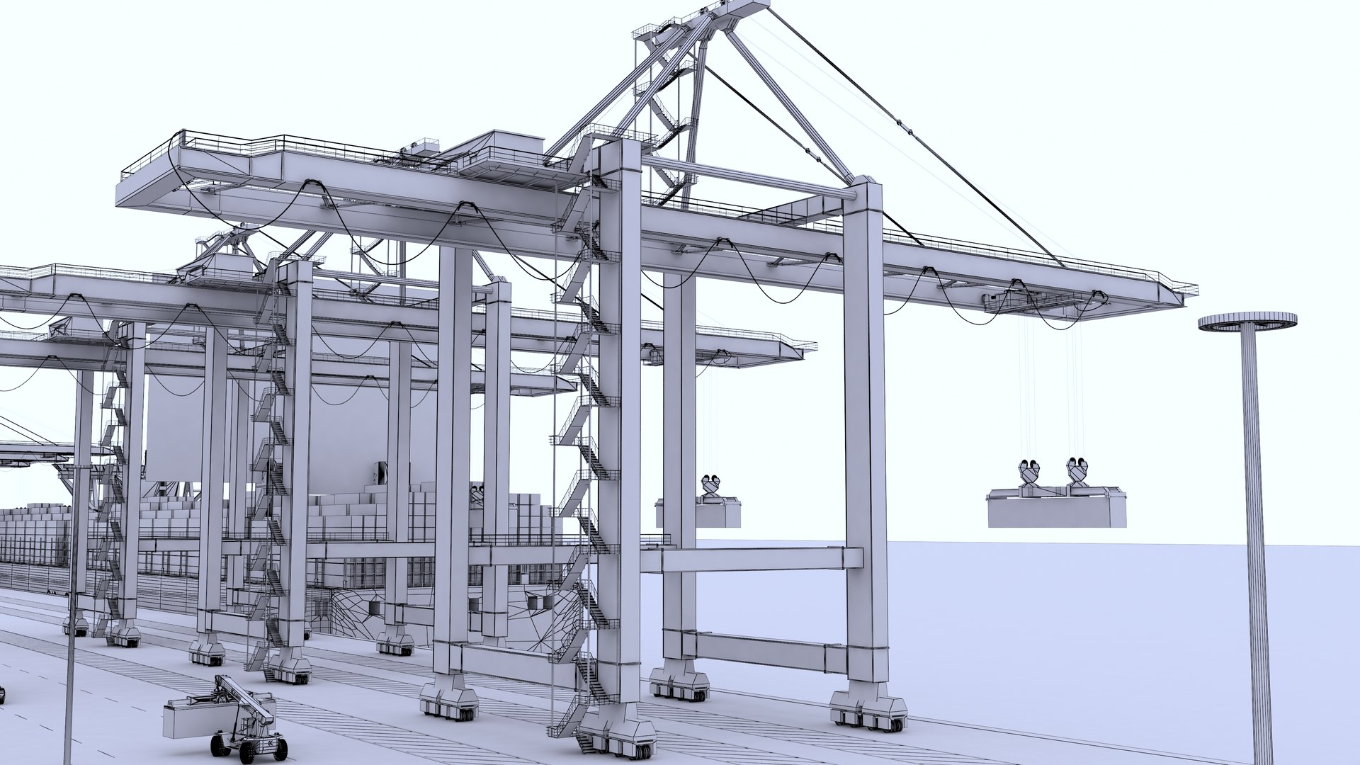 3D container terminal - TurboSquid 1587474