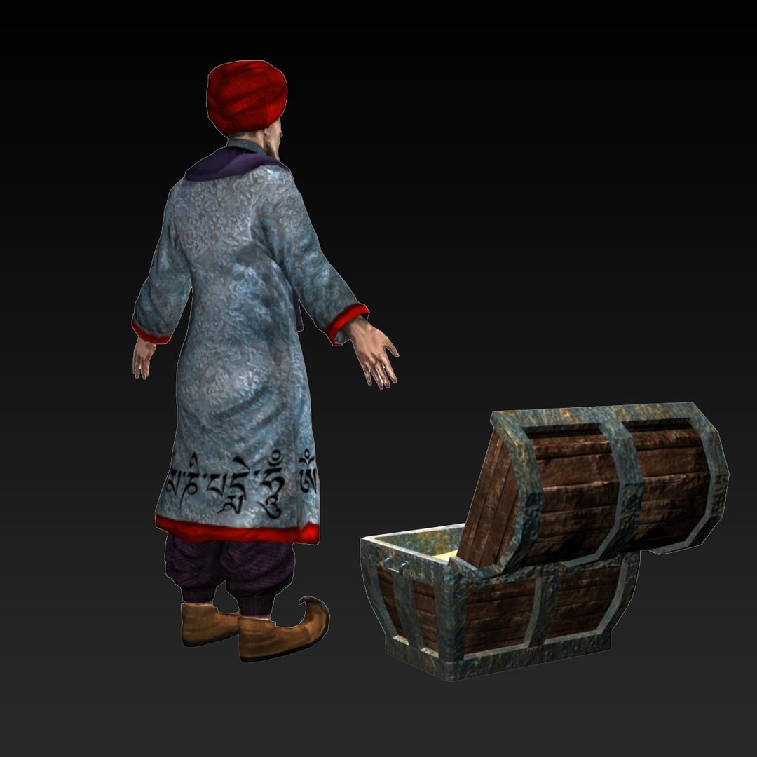 Ancient Eastern Merchant Obj