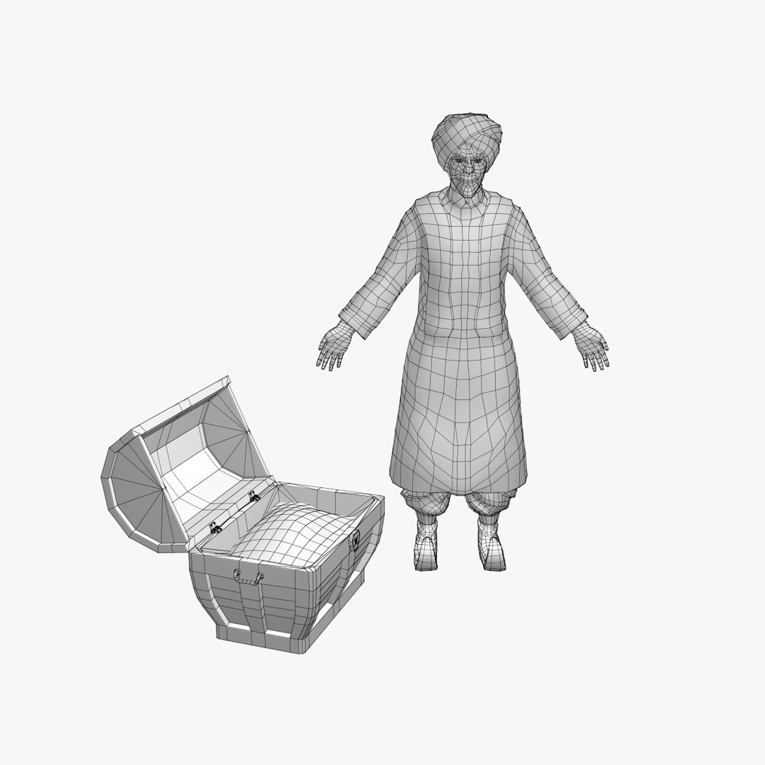 Ancient Eastern Merchant Obj