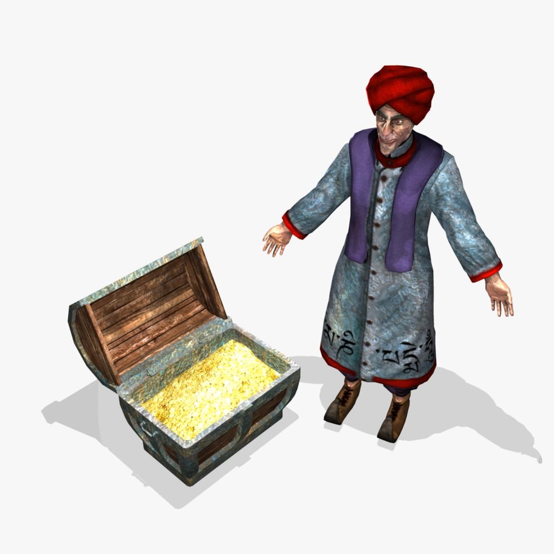 Ancient Eastern Merchant Obj