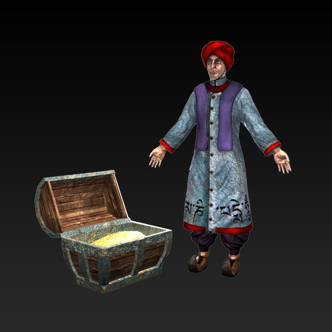 Ancient Eastern Merchant Obj