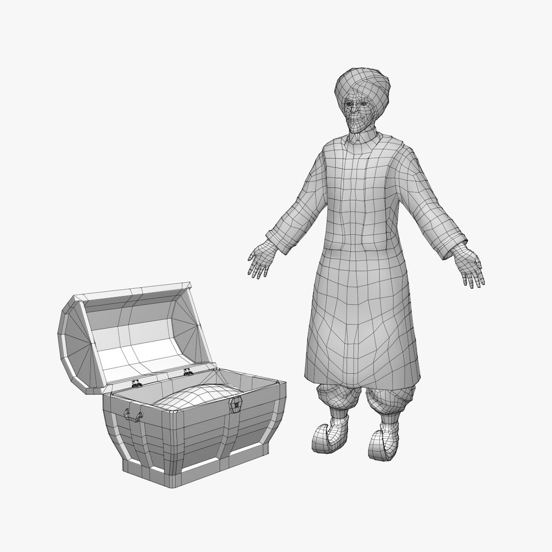 Ancient Eastern Merchant Obj