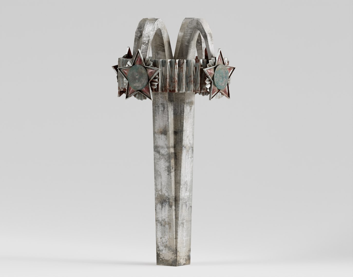 Old Metallic Rusted Stella Monument Da1 Model - TurboSquid 1965214