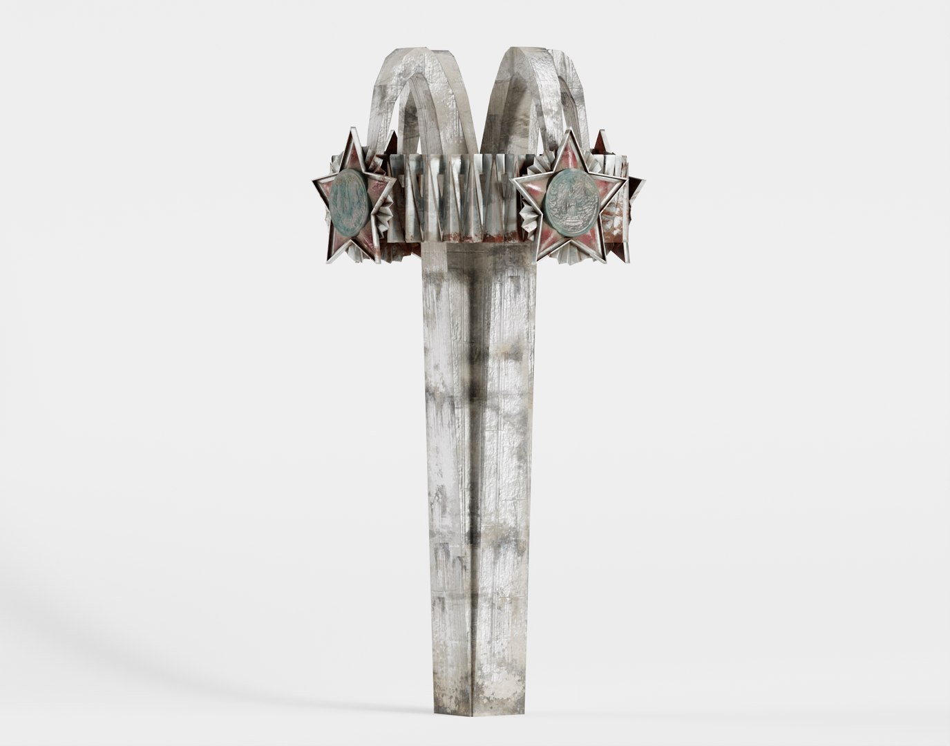 Old Metallic Rusted Stella Monument Da1 Model - TurboSquid 1965214