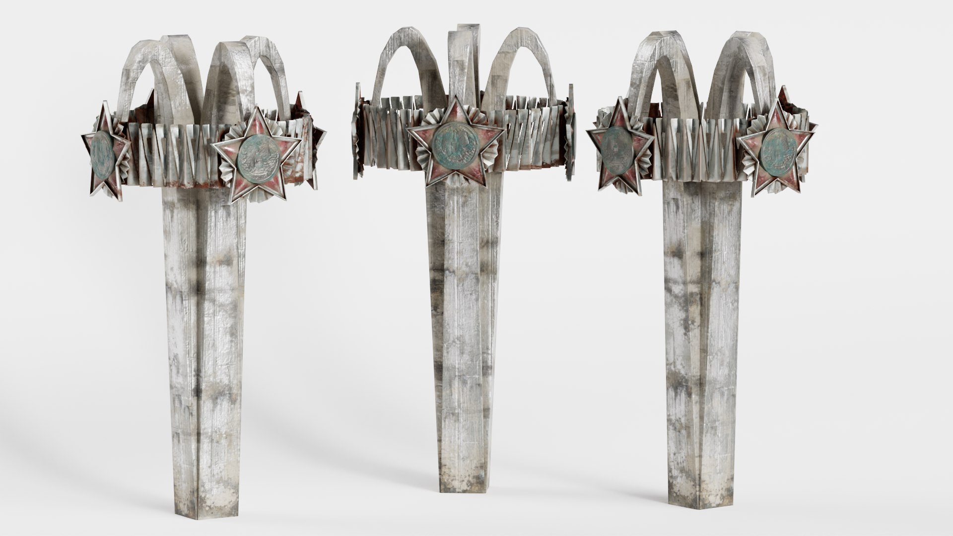 Old Metallic Rusted Stella Monument Da1 Model - TurboSquid 1965214