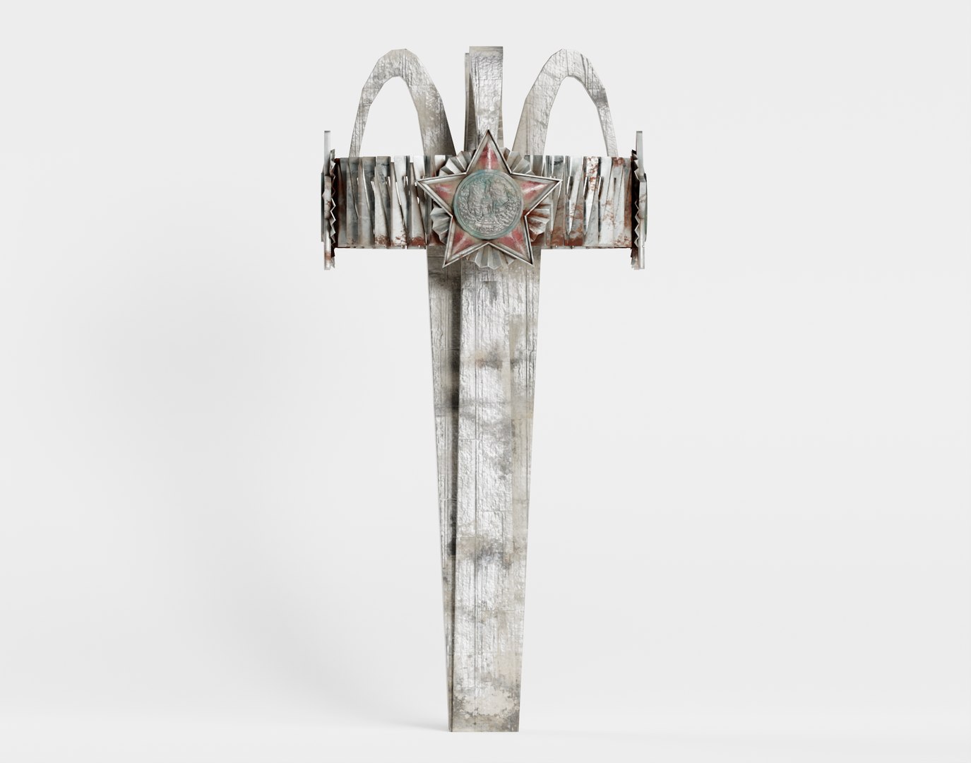 Old Metallic Rusted Stella Monument Da1 Model - TurboSquid 1965214