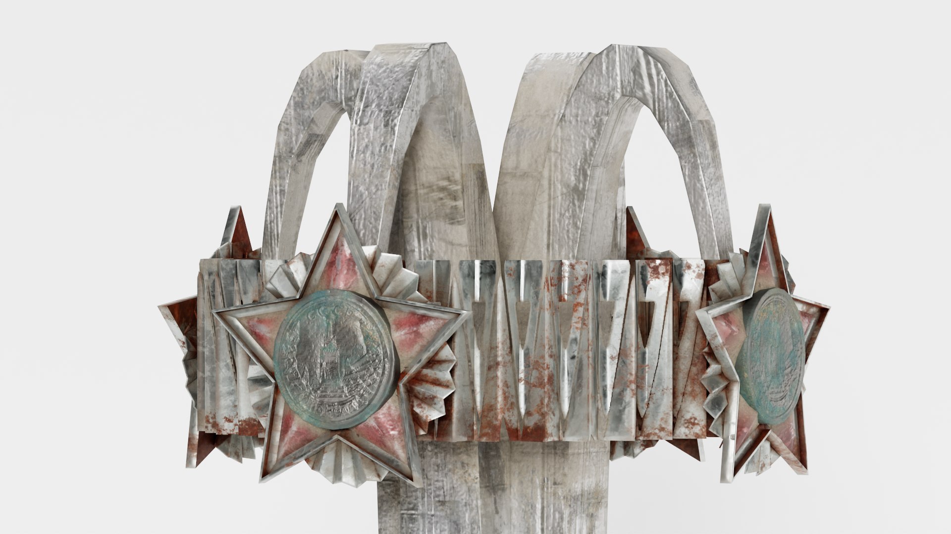 Old Metallic Rusted Stella Monument Da1 Model - TurboSquid 1965214