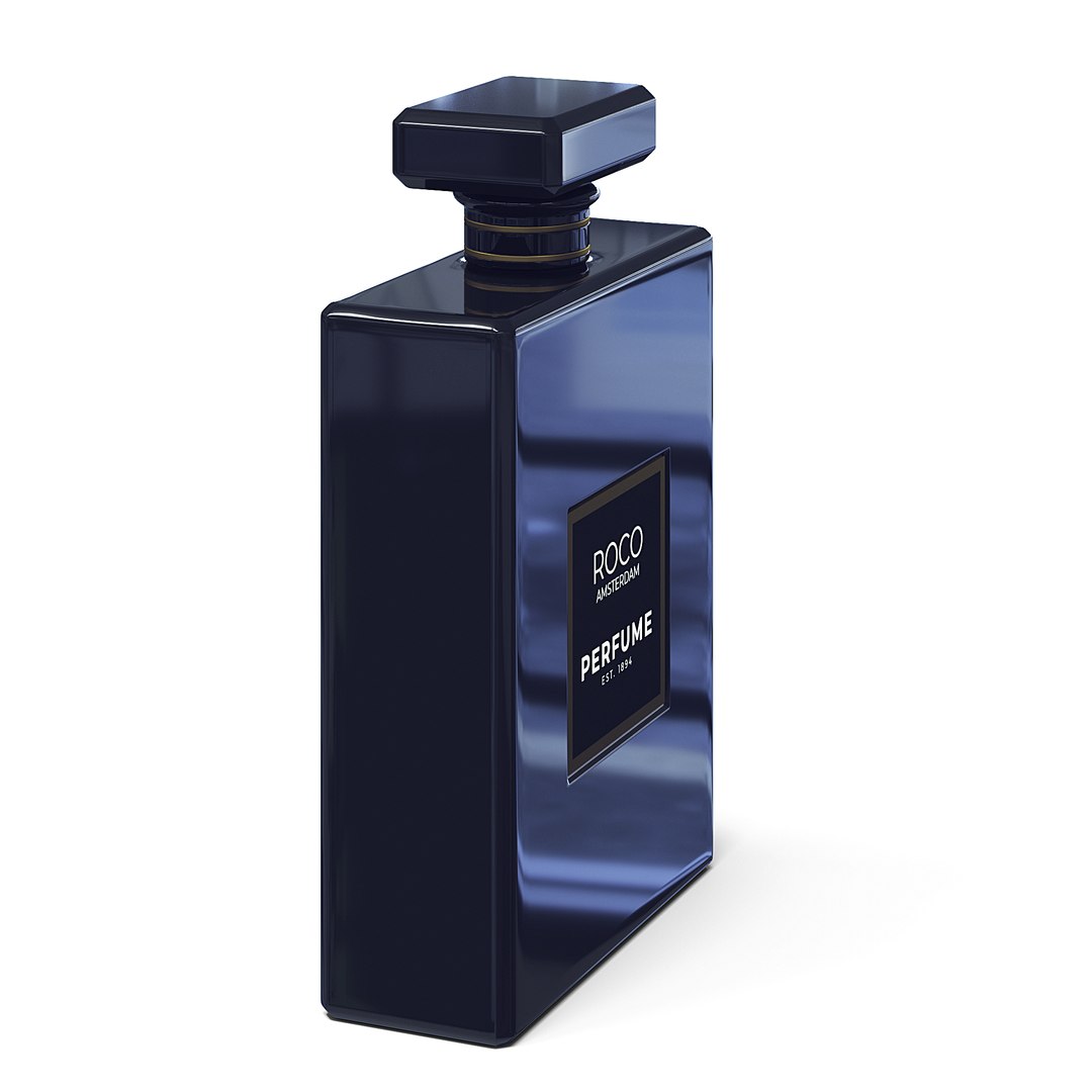 3D Perfume Black Rectangular - TurboSquid 1514077