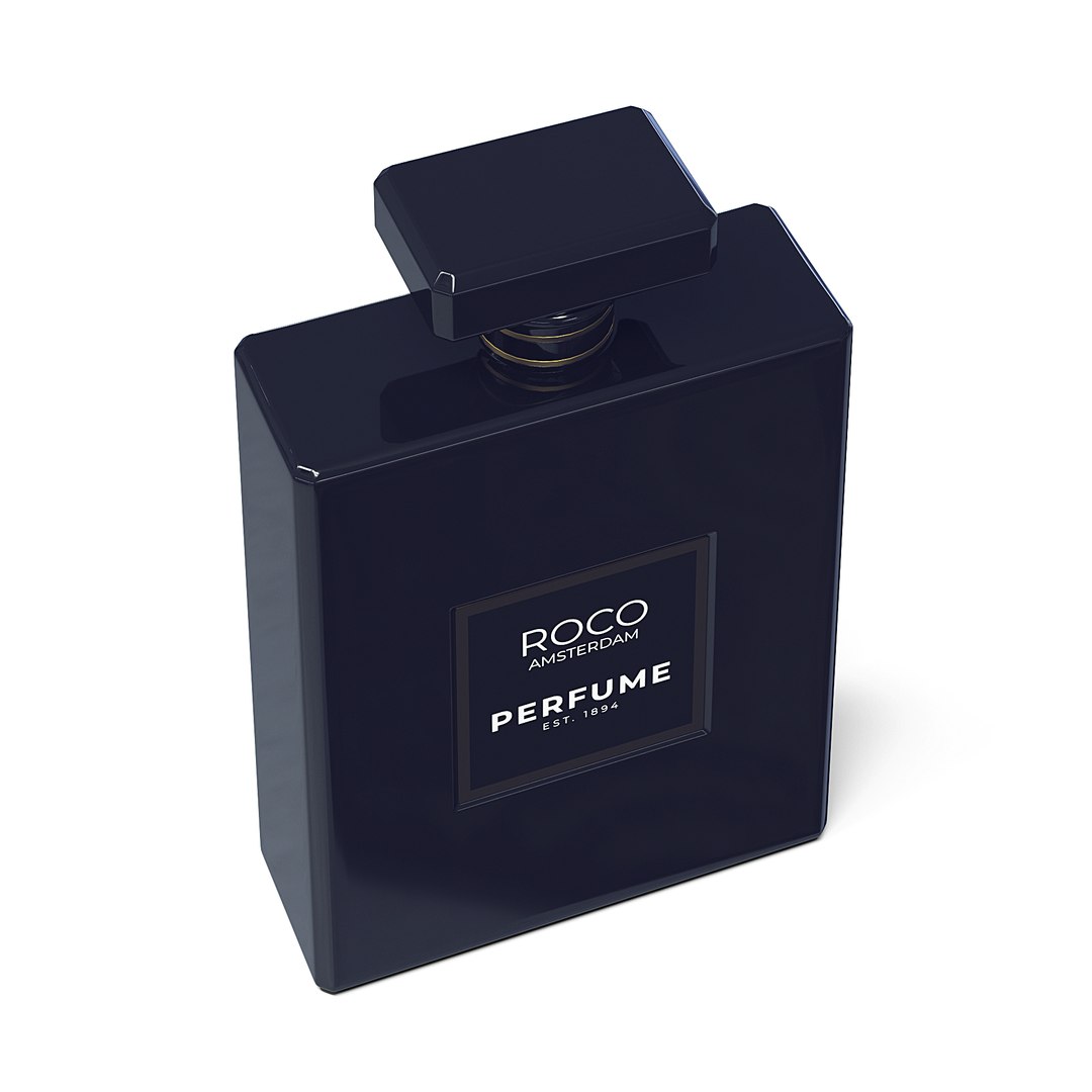 3D Perfume Black Rectangular - TurboSquid 1514077